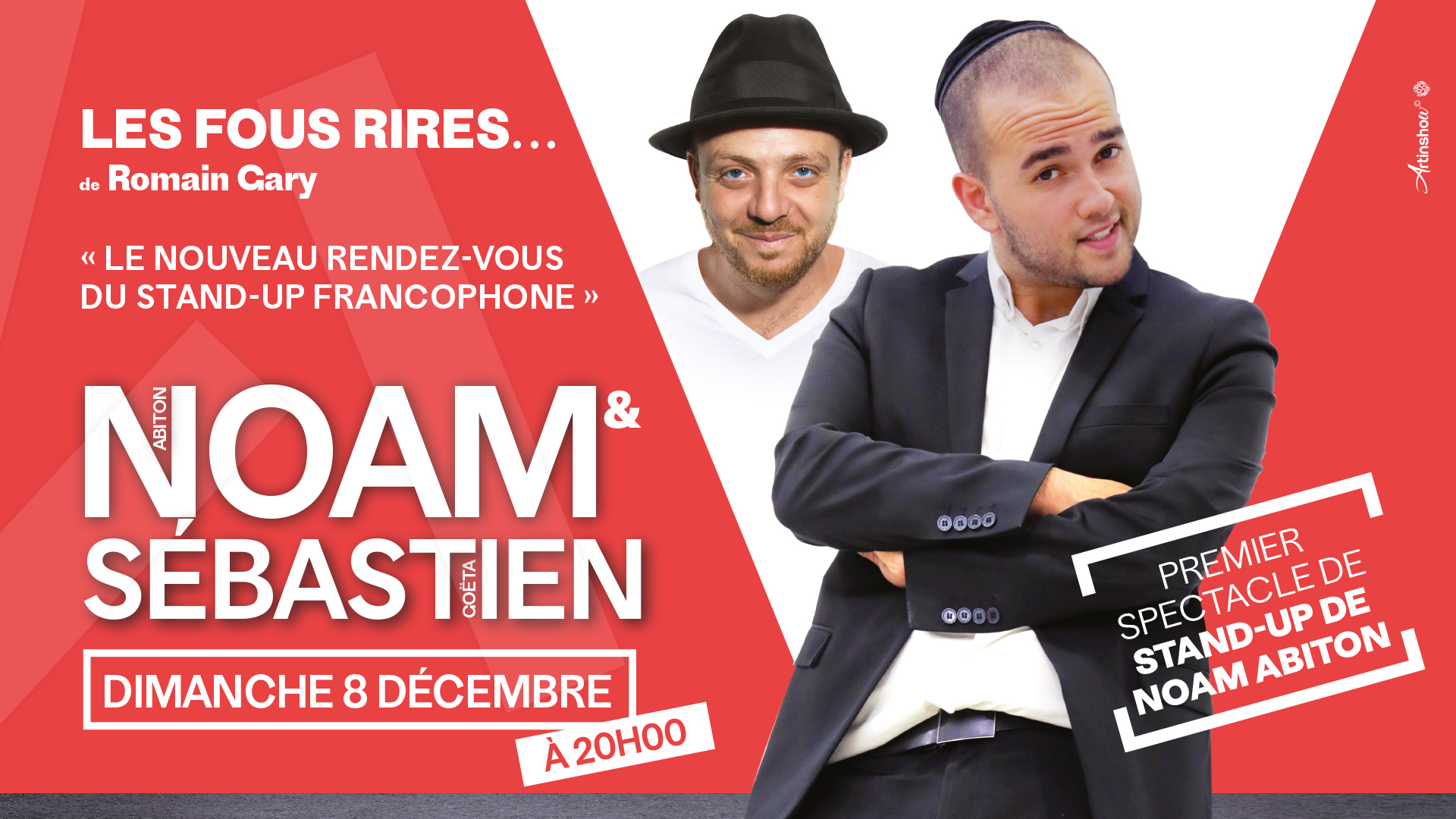 LES FOUS-RIRES DE ROMAIN GARY | Dimanche 8/12 : Spectacle de Noam ...